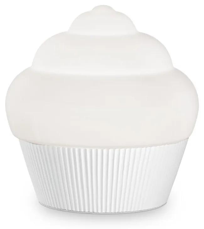 Stolní lampa Ideal Lux Cupcake TL1 bianco 194417 bílá