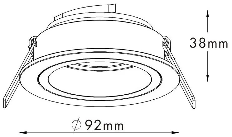 Zápustné svítidlo Chuck DL 92699 bílé Zuma Line