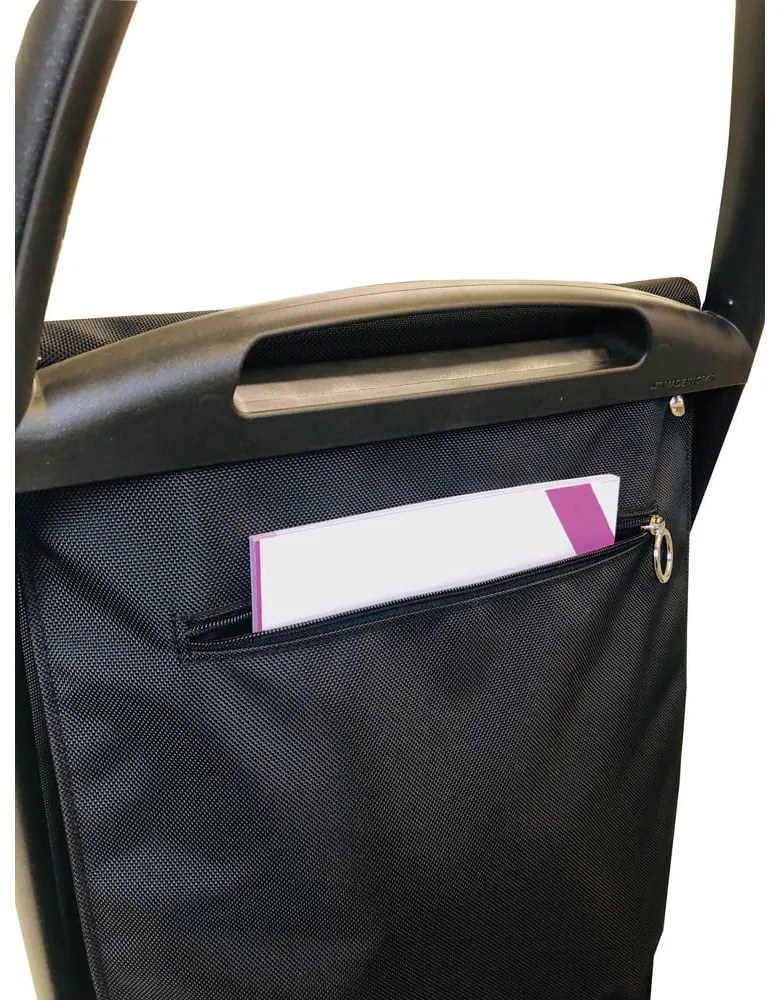 Nákupní taška na kolečkách 53 l Com Tweed Polar Black Tube – Rolser