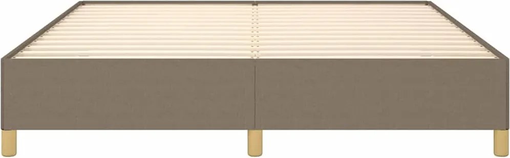 Rám postele s boxspringem taupe 180 x 200 cm textil 3120981