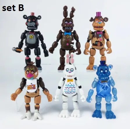 FNAF Five Nights At Freddy´s figurky sada 5 nebo 6 ks Set: set B (6 ks)