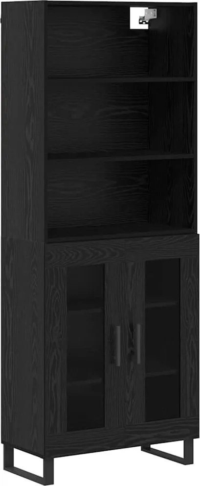 Vysoký bufet 2 ks Černý dub 69,5 x 34 x 180 cm 3403191