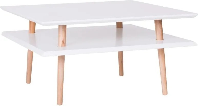 Bílý konferenční stolek Ragaba Square, 68 x 68 cm