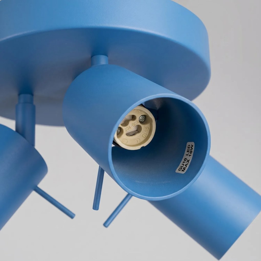 Sollux Lighting Stropní svítidlo RING 3P azurové
