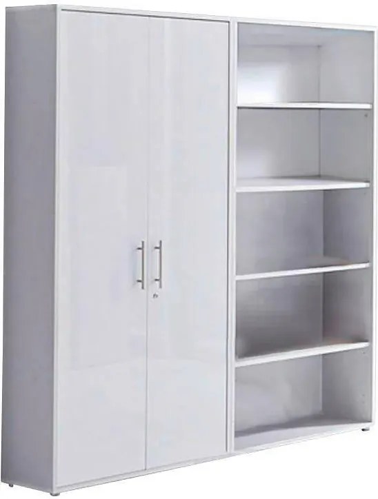 XXXLutz SKŘÍŇ NA ŠANONY, šedá, bílá, 168,8/185,6/33 cm MID.YOU - Online Only kancelářský nábytek - 001067007504
