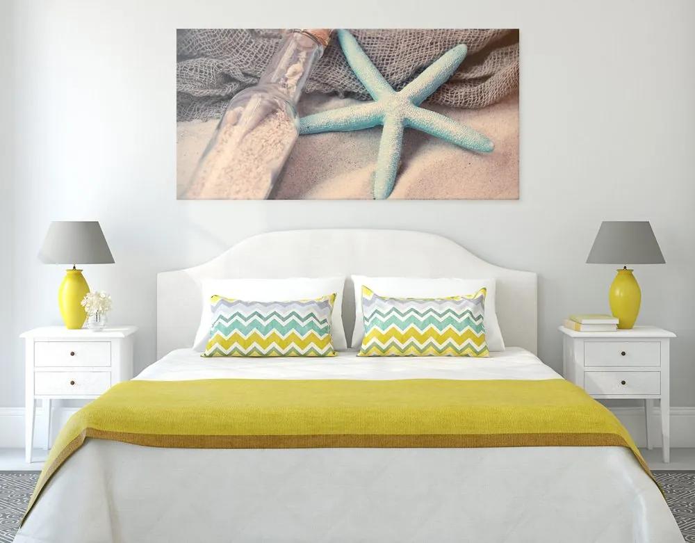 Obraz hvězdice na pláži Varianta: 120x60