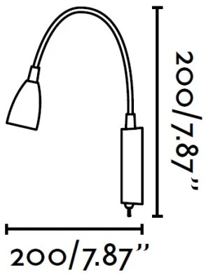 FARO 41020 - LED Nástěnná lampa LOKE LED/3W/230V