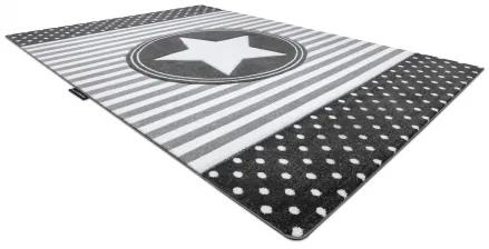 koberec PETIT HVĚZDA, šedý velikost 180x270 cm | krásné koberce cz