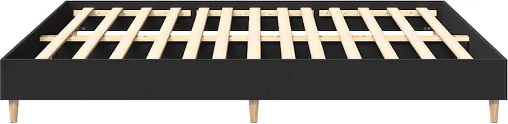 Rám postele bez matrace černý 180x200cm Dřevěné konstrukce 3329022