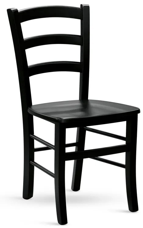 Stima Židle PAYSANE COLOR s masivním sedákem Odstín: Carbon (anilin) - Černá