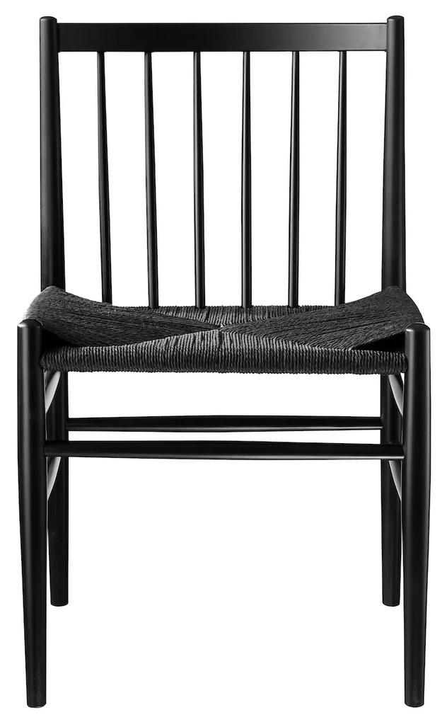 Židle z bukového masivu J80 černý lak