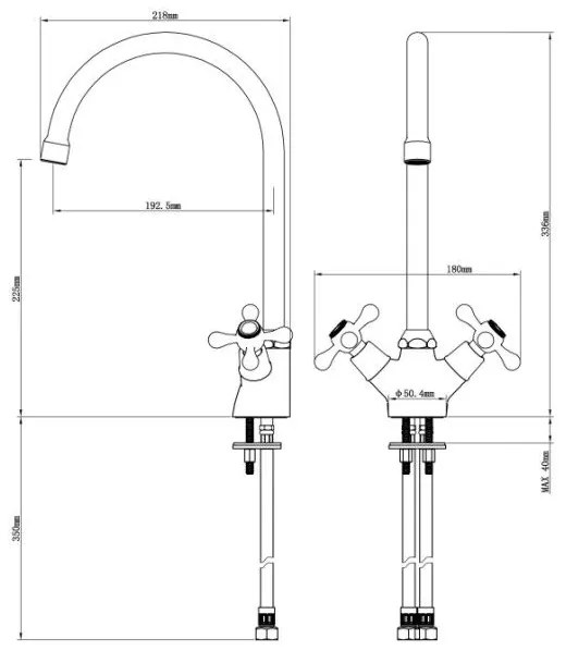 Cooke & Lewis Kuchyňská baterie Torc
