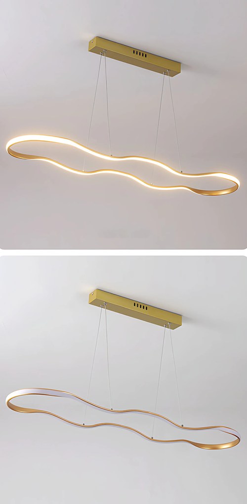 Toolight Závěsné LED osvětlení Modern D21 LHJ027-CP 120cm zlaté