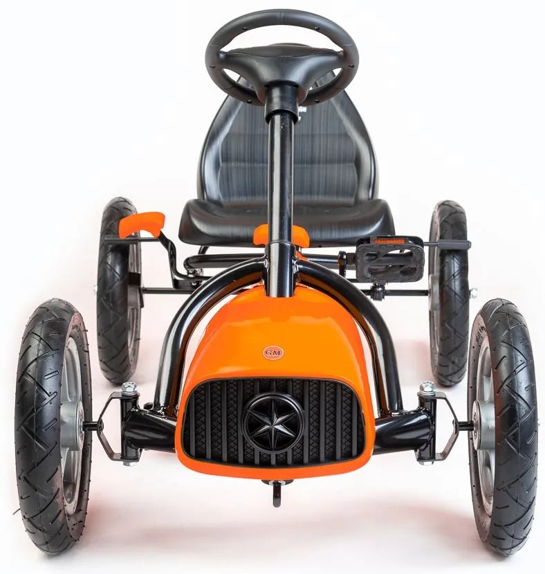 Dětská šlapací motokára Go-kart Baby Mix Buggy oranžová