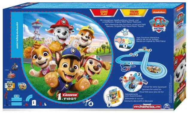 Závodní dráha Carrera First 20063058 Paw Patrol- Race 'N' Rescue 3,5m