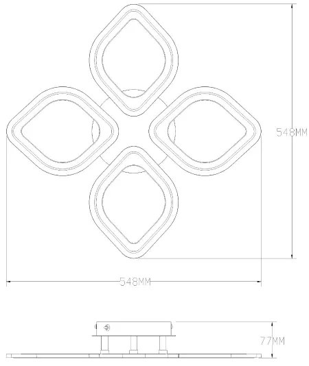 Zuma Line MS236040R-BK-LED Stm.svítidlo ILLUMIA LED/30W/230V 3000-6000K černá+DO
