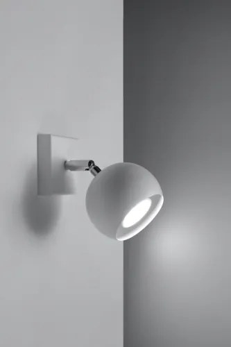 Nástěnné bodové svítidlo SOLLUX Oculare GU10 1x40W bez zdroje SL.0437 bílá