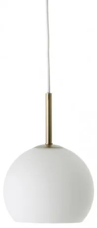 Závěsná lampa Ball Pendant Frandsen Ø25 cm, bílé sklo Frandsen lighting 1596 01184001