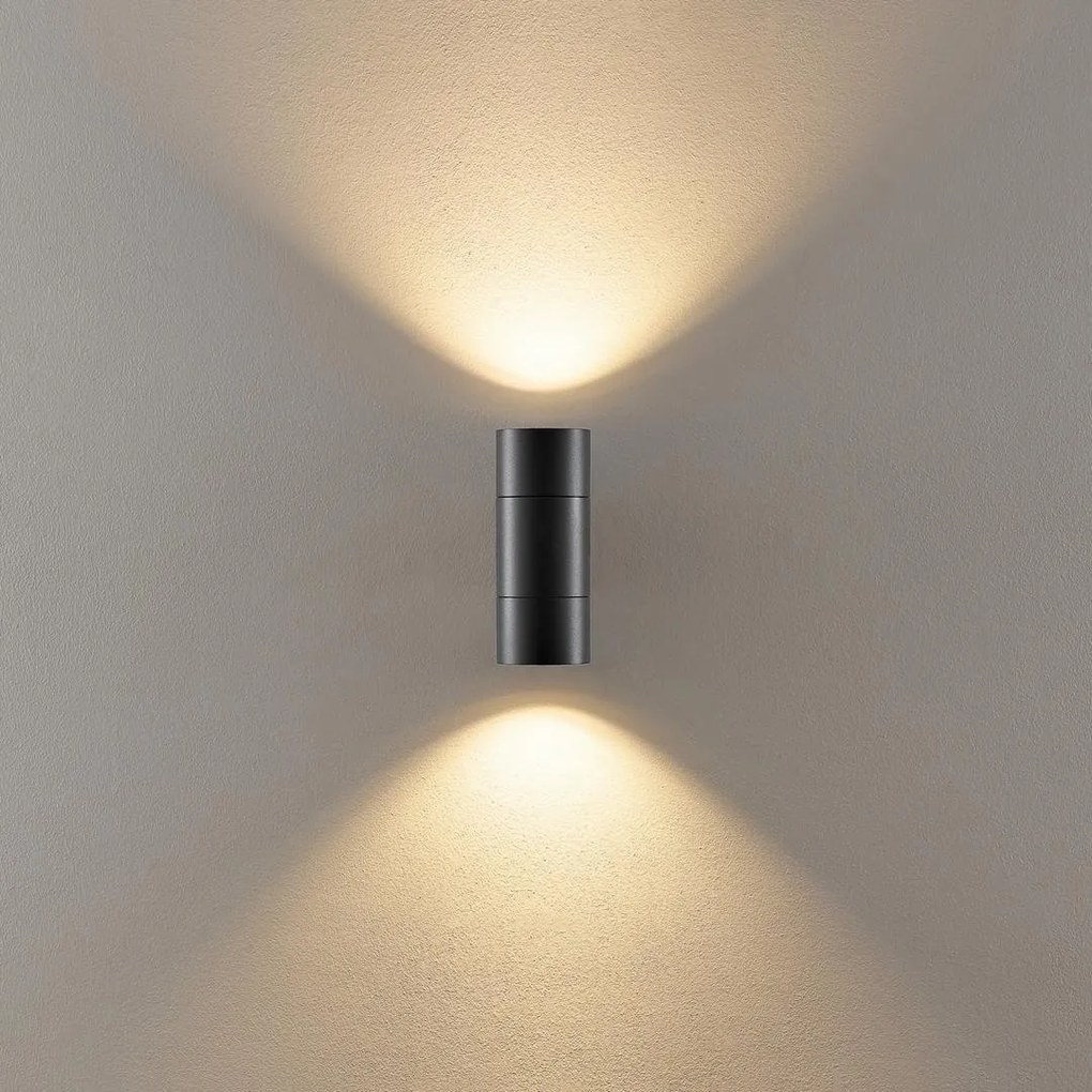 IMPR 731233 Deko-Light venkovní nástěnné přisazené svítidlo Achernar Up and Down, 2x max. 35 W GU10, tmavěšedá - DEKOLIGHT