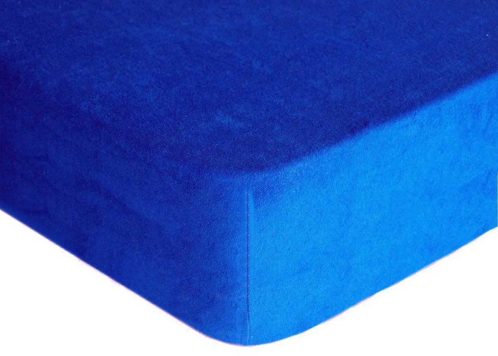 Forbyt, Prostěradlo, Froté Premium, tmavě modrá 200 x 220 cm
