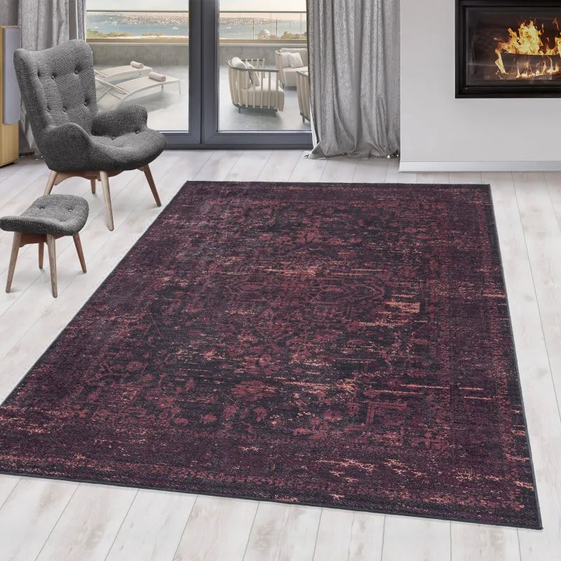 Ayyildiz, Kusový koberec Fiesta 4304 red, 80x150, červená, chodba / předsíň