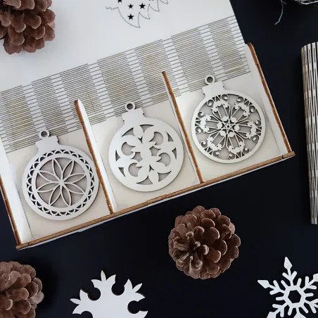 Vánoční ozdoby ze dřeva a plastu, vánoční dekorace dřevěné, dřevěné doplňky PR0107-Christmas decoratio HEU-