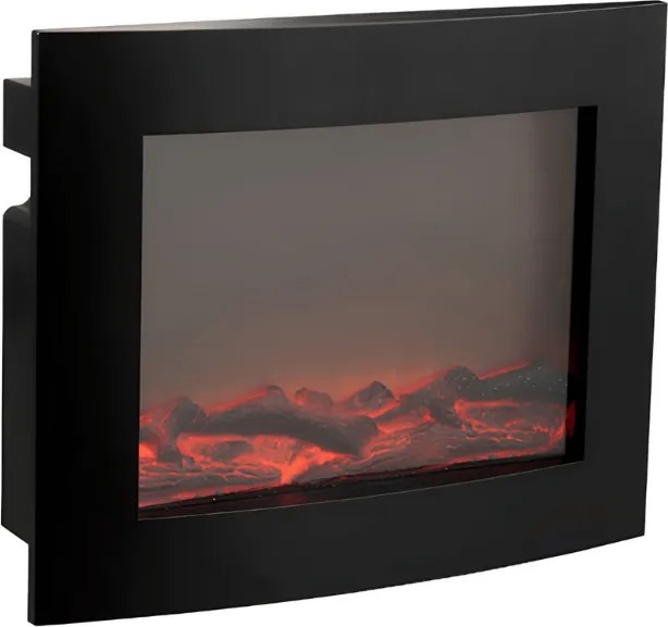 LED dekorace moderní krb COZY WARM 40x50 cm, černý
