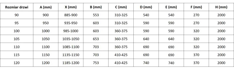 Mexen, Mexen Mist L výklopné sprchové dveře 110 cm, transparentní, broušená měď - 8A4L-110-000-65-00