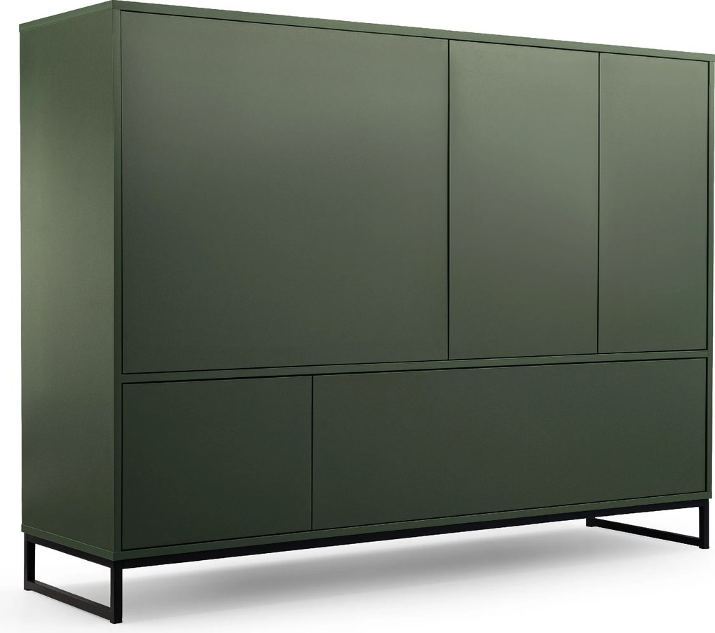 STO Komoda GENUA, 160 cm Olivová