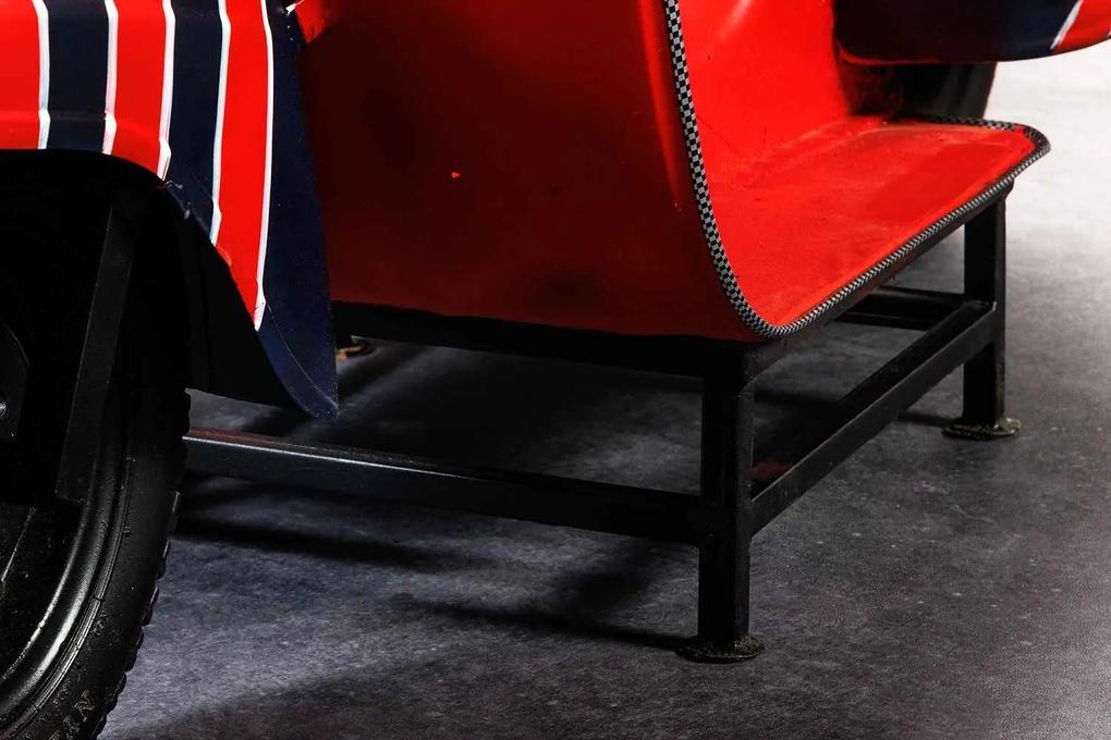 Designový barový stůl Fahima 174 cm červený