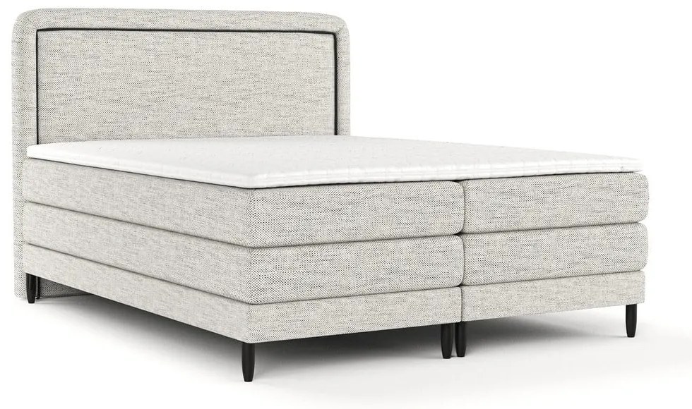 Světle šedá boxspring postel 160x200 cm Dove – Maison de Rêve
