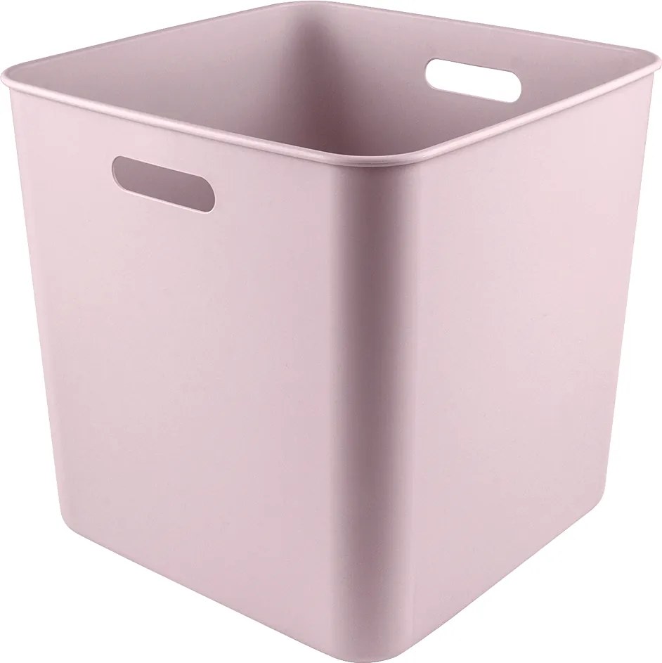 Úložný box, 31 × 31 × 31 cm, 25 l, růžový