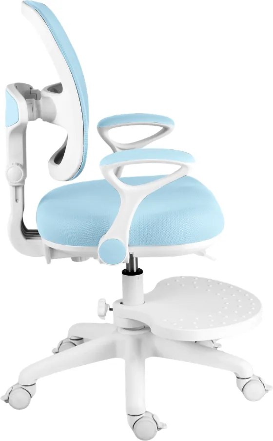 Dětská rostoucí židle Neoseat JUNI 020 — látka, pratelný potah, modrá