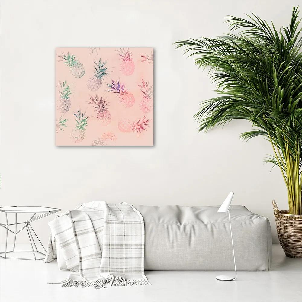 Gario Obraz na plátně Pastelový malý ananas - Andrea Haase Rozměry: 30 x 30 cm