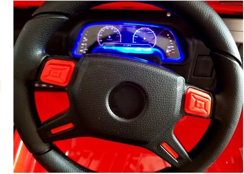 LEAN CARS Elektrické autíčko Jeep HP012 červené