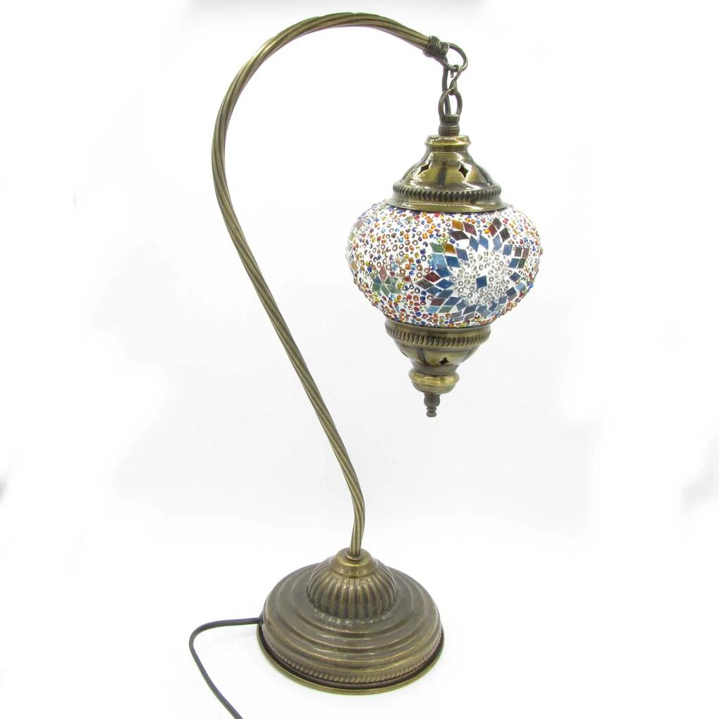Šeherezád Orientální skleněná mozaiková lampa Halime - stolní | BIANO
