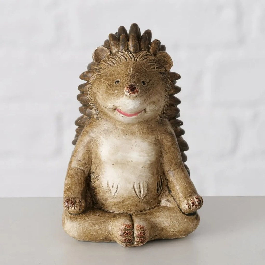 Zahradní figurka z polyresinu Hugy, sada 3ks, 8 cm, hnědá