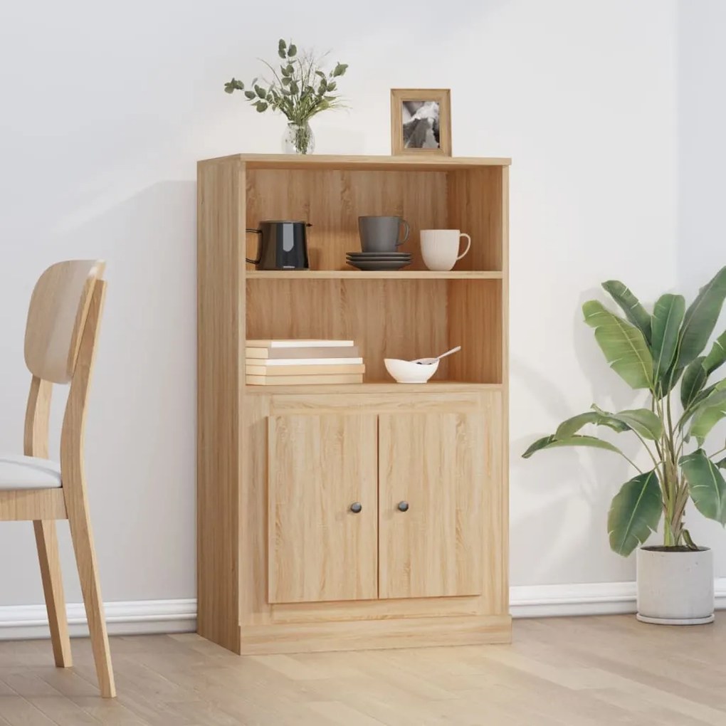 Skříň highboard dub sonoma 60 x 35,5 x 103,5 kompozitní dřevo