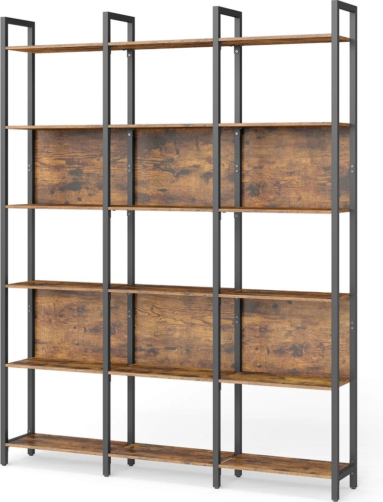 XXXLutz REGÁL, hnědá, černá, ocel, 128/187,1/24 cm Boxxx - Online Only regály & police - 002543078101