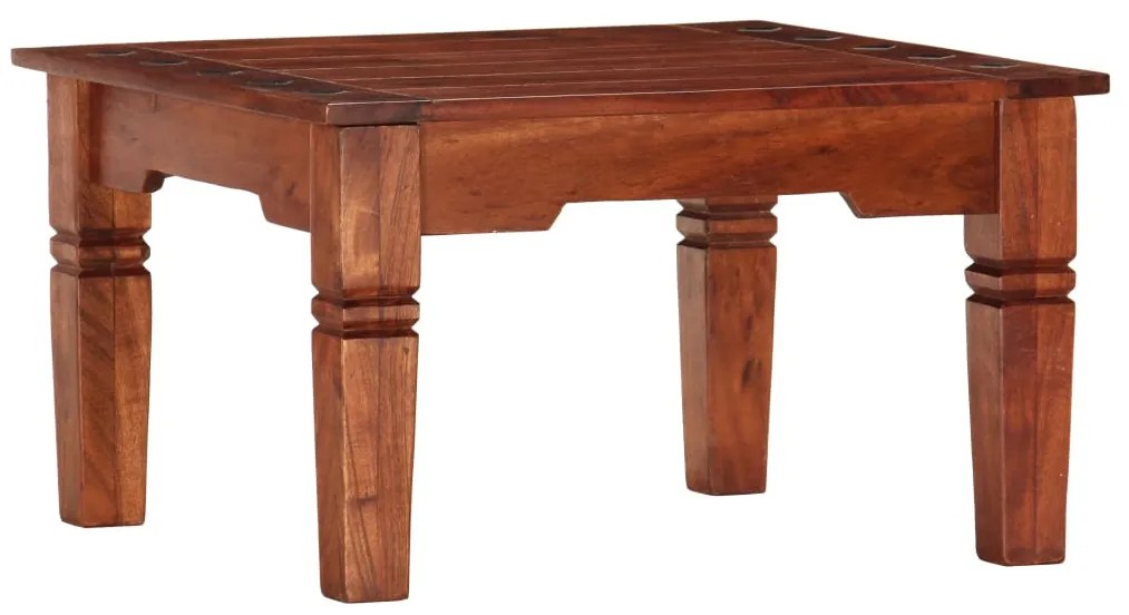 286259 vidaXL Odkládací stolek 60 x 60 x 35 cm masivní akáciové dřevo