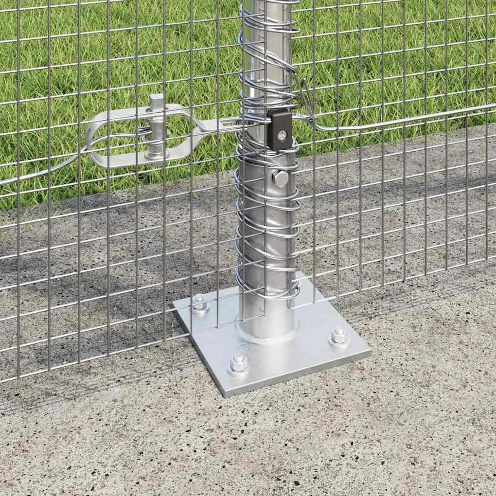 Svařovaná drátěná plotina s betonovou základnou 10 x 1,4 m 3352290