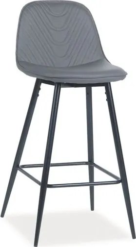 Casarredo Barová čalouněná židle TEO H-1 šedá
