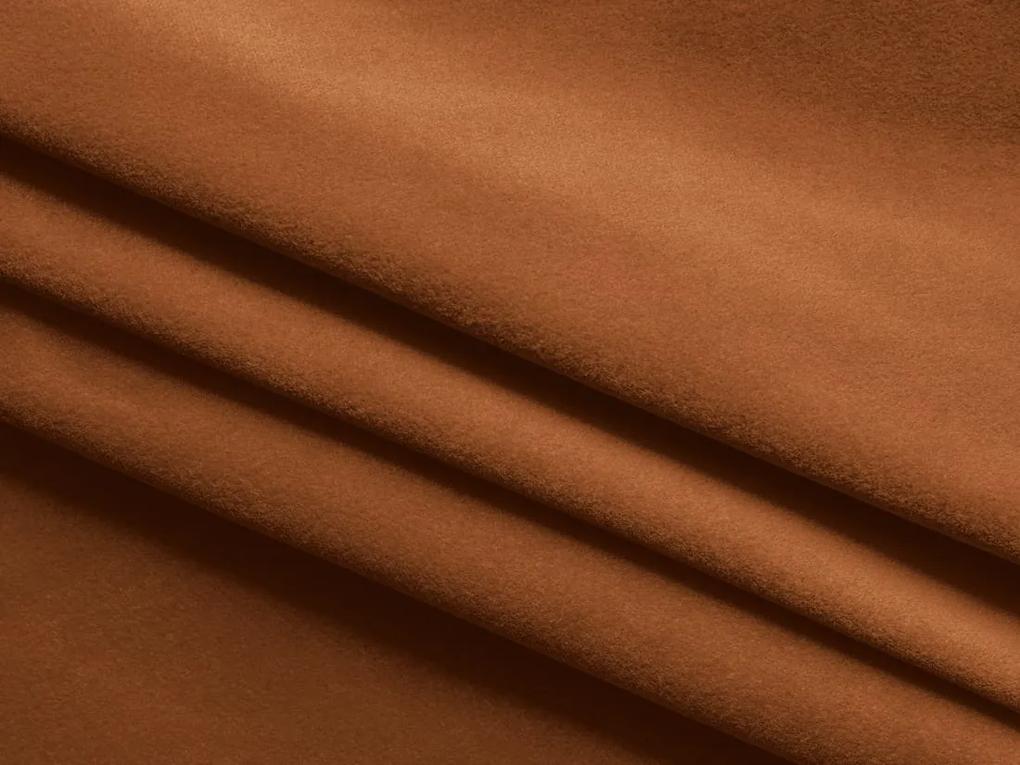 Třímístná pohovka kaira 220 x 104 cm oranžová MUZZA
