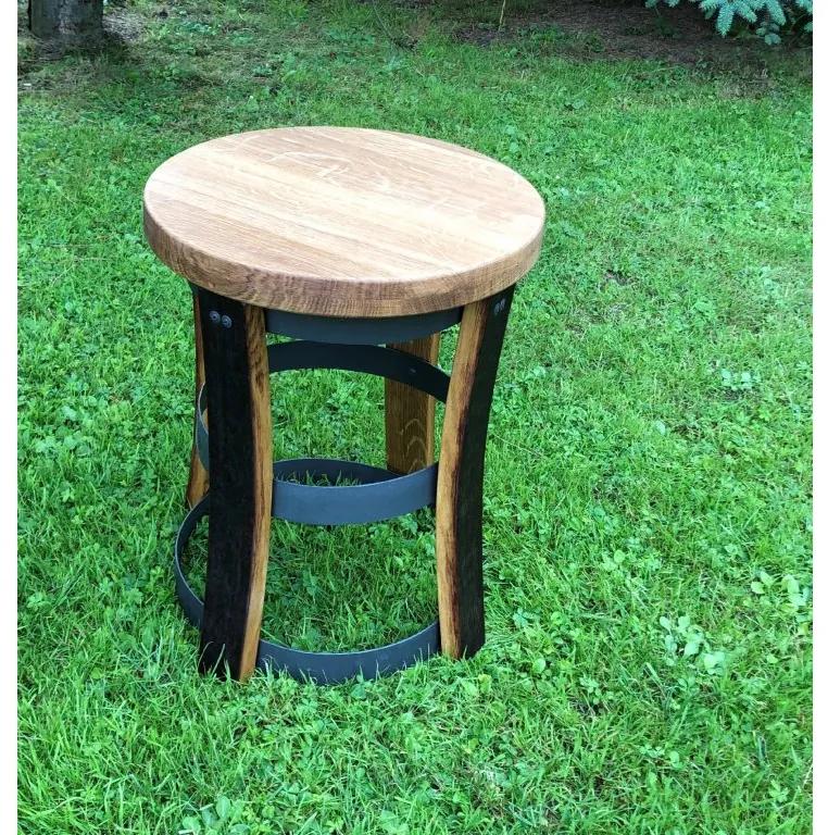 Nábytek ze sudu Židlička ze sudu dřevo: dub povrchová  úprava: nástřik lakem