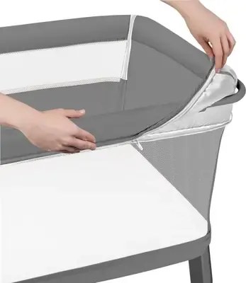 LIONELO Postýlka Thomi Plus 5v1 Grey Concrete