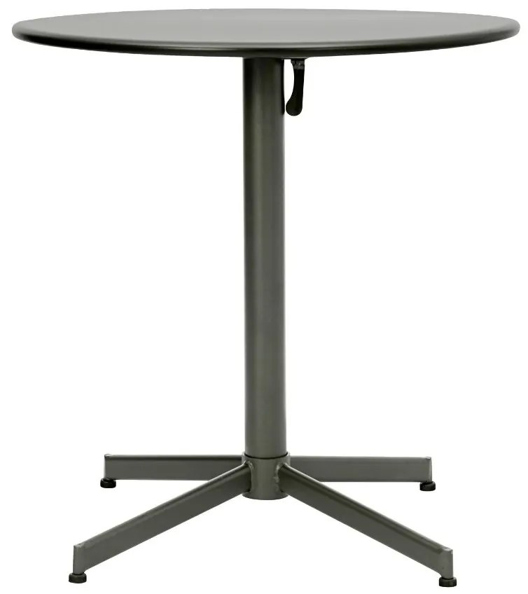 OnaDnes -20% House Doctor Zelený zahradní kulatý kovový stolek Helo 70 cm