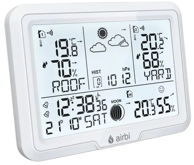 Airbi DUO - meteostanice se 2 bezdrátovými čidly