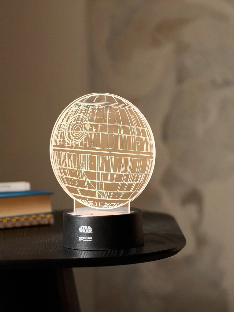 Sinsay - Dětská LED noční lampička ve tvaru Hvězdy smrti Star Wars - clear