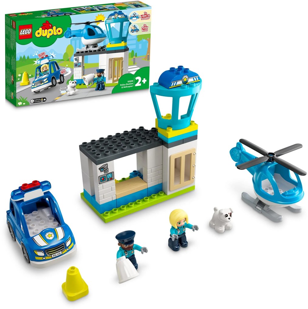 Lego stavebnice lego duplo 10959 policejní stanice a vrtulník