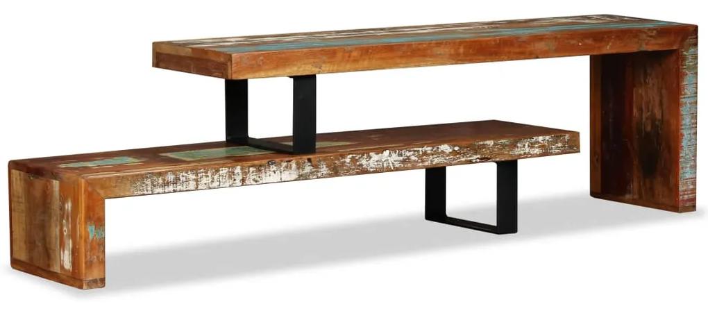 244582 vidaXL TV stolek masivní recyklované dřevo